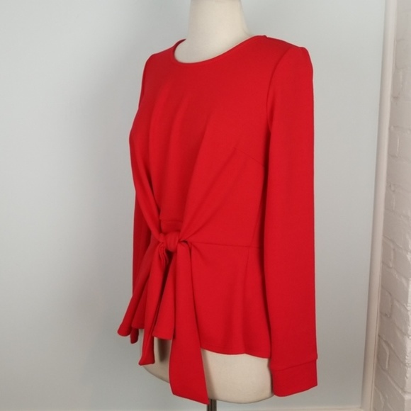 Tops | Elegant Red Top | Poshmark